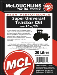 Harvest 10W/30 Suto Super Universal Tractor Oil 20L