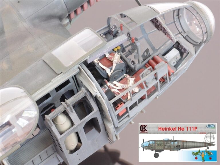 HPH Heinkel He 111P 1/32 Scale Resin Kit Sectioned Aircraft. Conversion ...